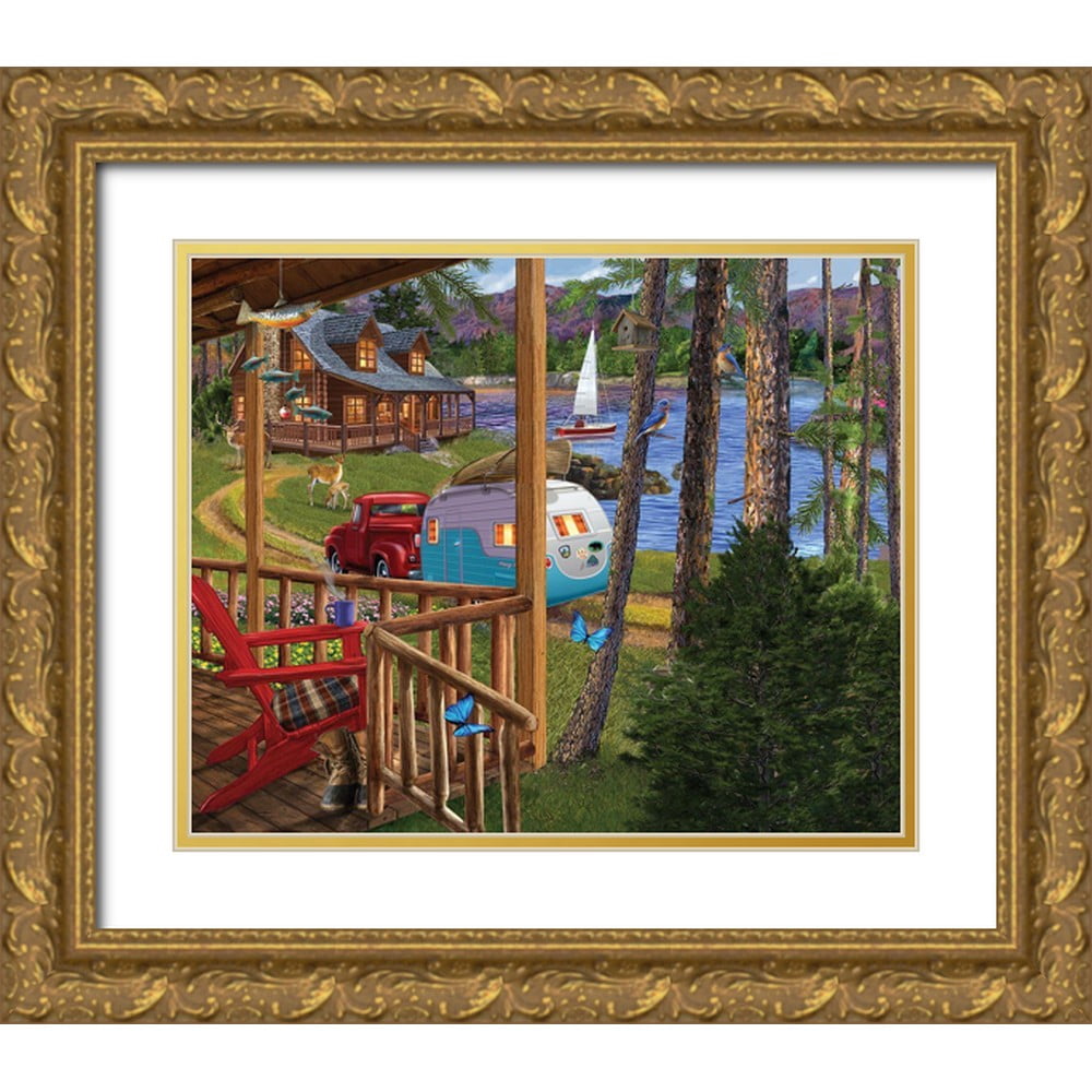 Bigelow Illustrations- Exclusive 14x12 Gold Ornate Wood Framed with ...