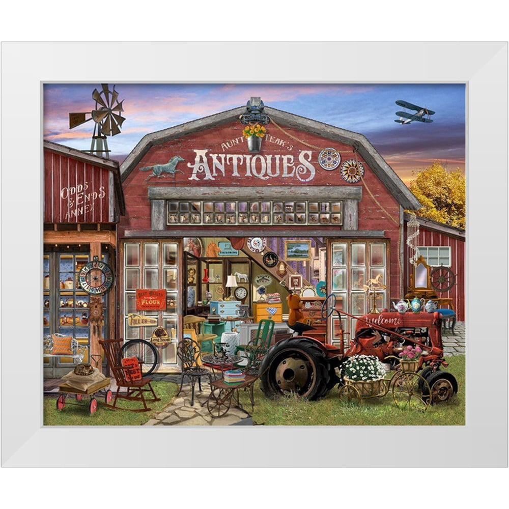 Bigelow Illustrations- Exclusive 14x12 White Modern Wood Framed Museum ...