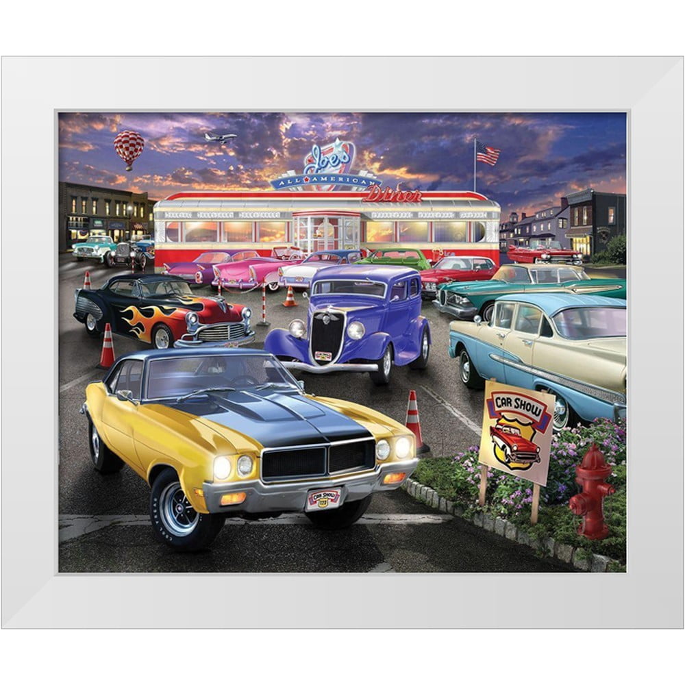 Bigelow Illustrations- Exclusive 14x12 White Modern Wood Framed Museum ...