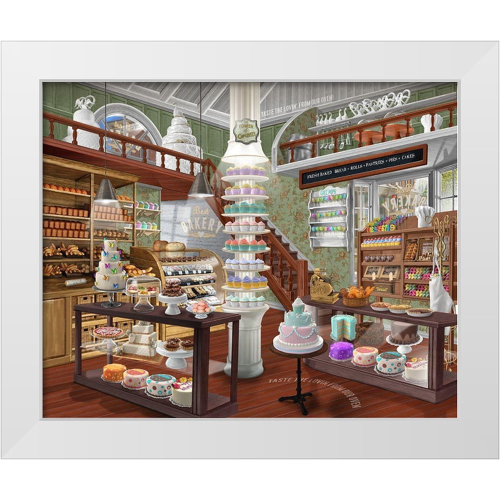 Bigelow Illustrations- Exclusive 18x15 White Modern Wood Framed Museum ...