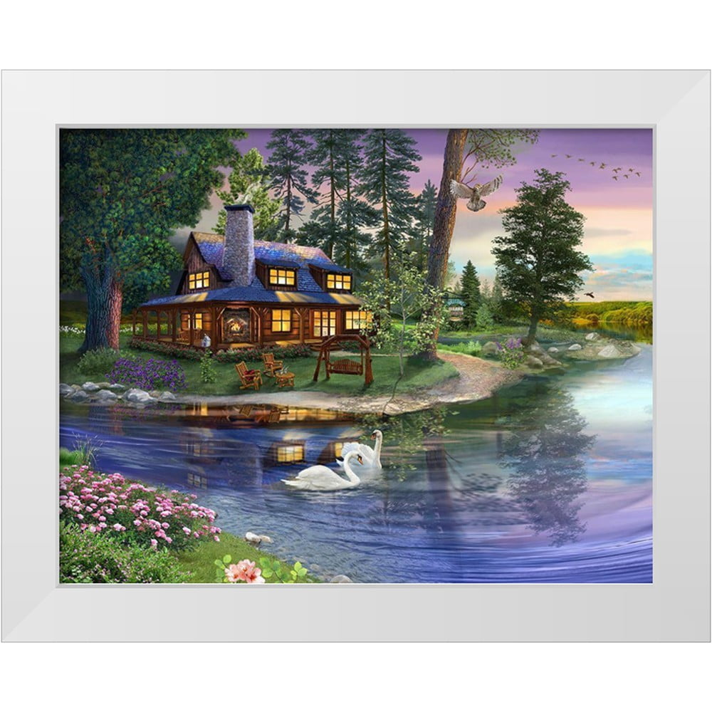 Bigelow Illustrations- Exclusive 18x15 White Modern Wood Framed Museum ...