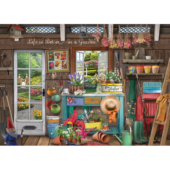 Artist Chris Bigelow - Potting Shed - 500 Pieces Puzzles for Adults ...