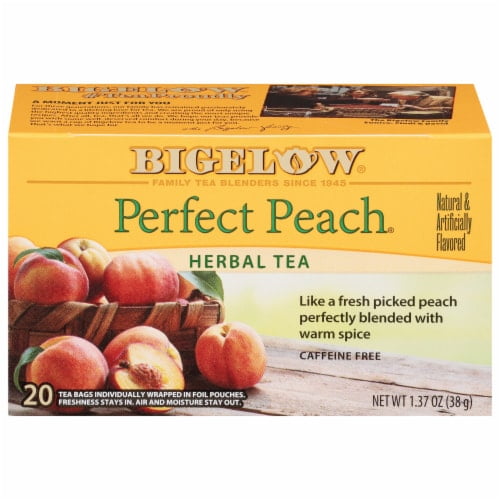 Bigelow Perfect Peach Herbal Tea Bags 20 ct / 1.37 oz. - Walmart.com