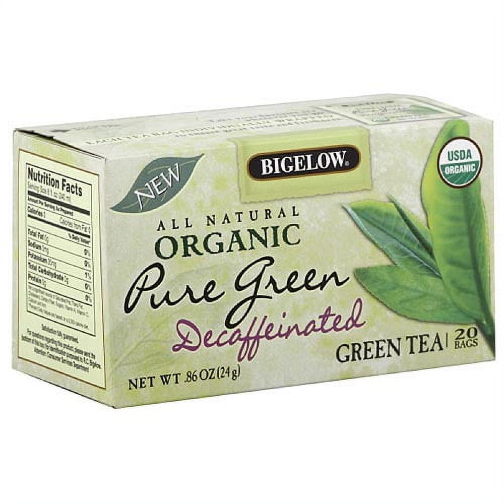Bigelow Pure Green Decaf Tea Bags, 20ct (Pack of 6) - Walmart.com