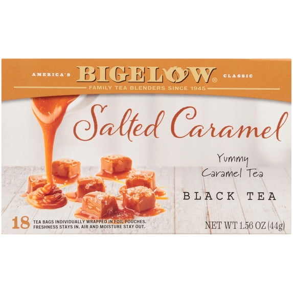 Bigelow Salted Caramel, Black Tea Bags, 18 Count - Walmart.com