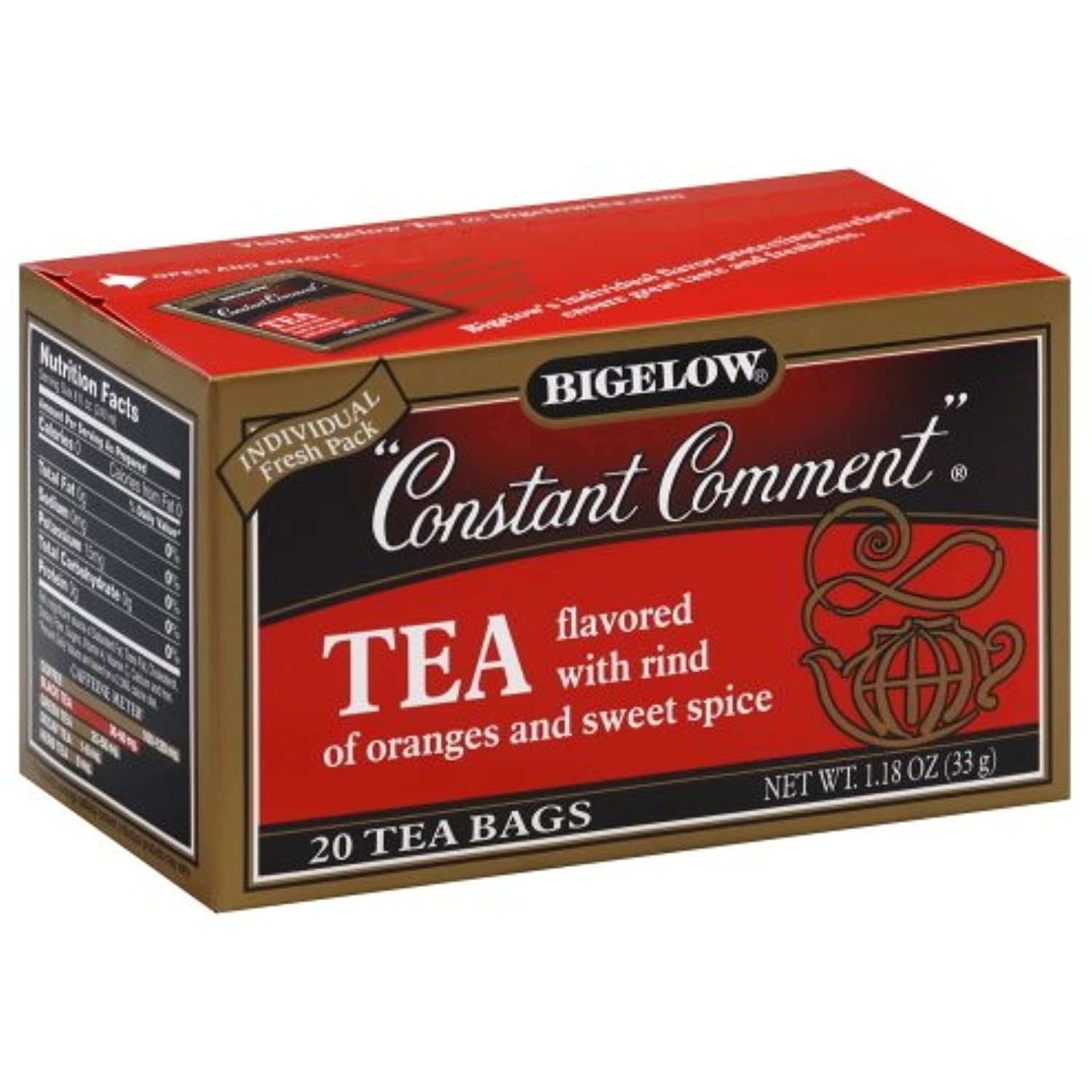 Bigelow Tea Special Blend Constant Comment Spicy Black Tea, 1.18 Oz ...