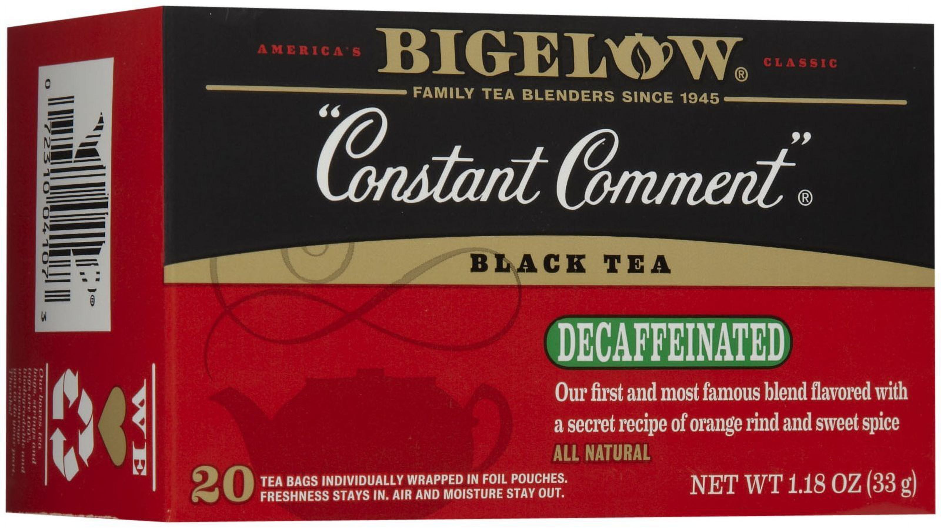 Bigelow Tea - Black Tea Constant Comment Decaffeinated - 20 Tea Bags ...