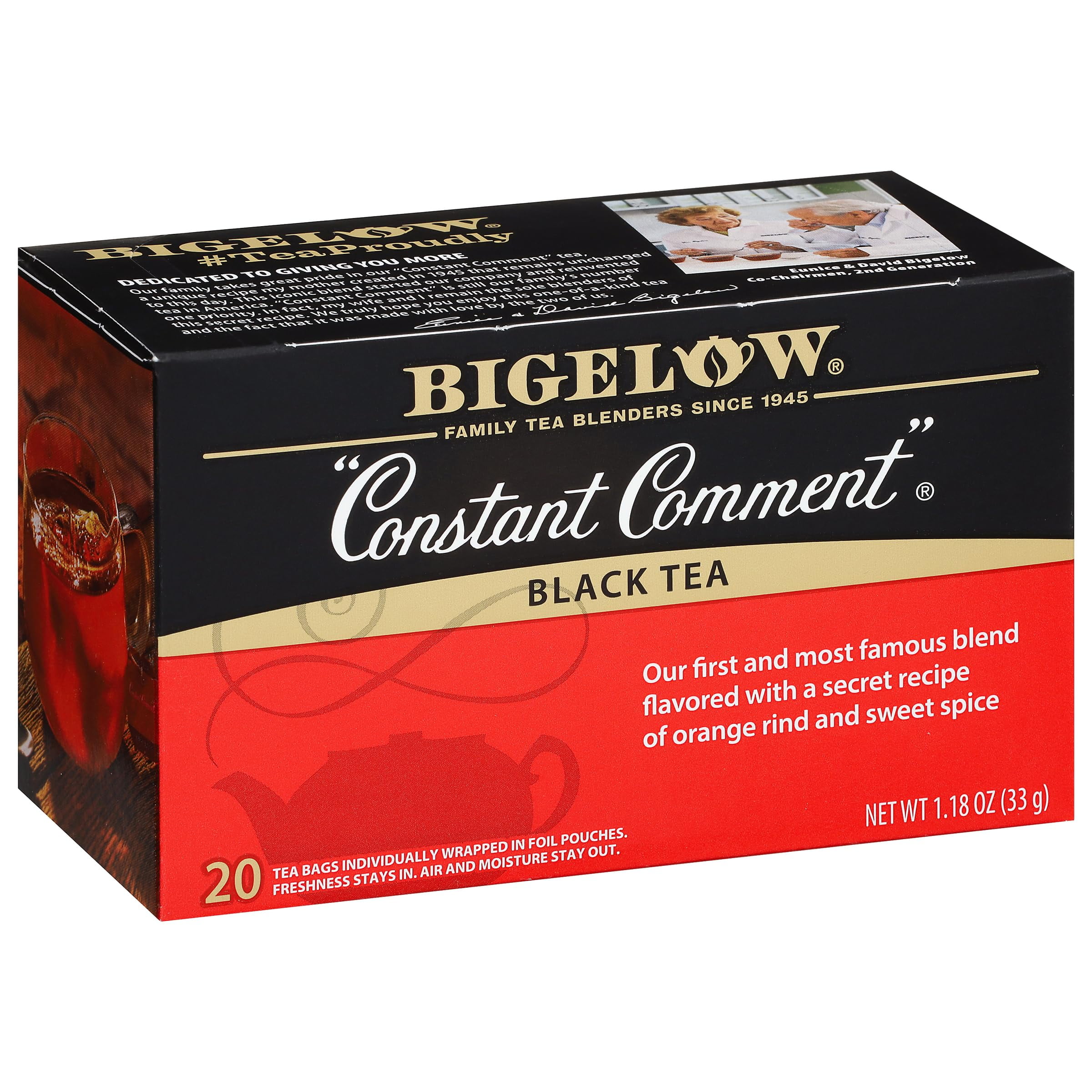Bigelow Tea Constant Comment Black Tea, Caffeinated Tea, 20 Count Box ...