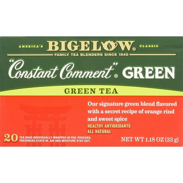 Bigelow Tea, Constant Comment Green Tea, GMO-free, 20 Tea Bags ...