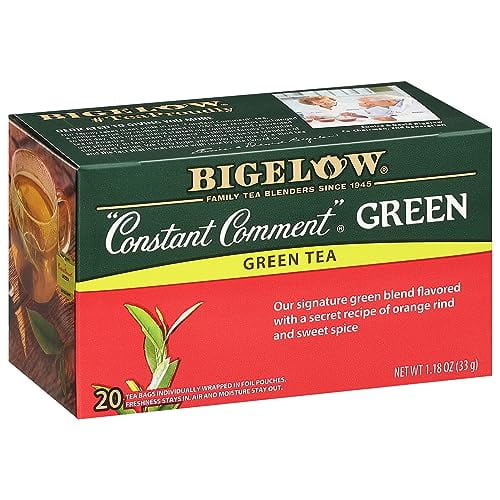 Bigelow Tea Constant Comment Green Tea, Caffeinated, 20 Count (Pack of ...
