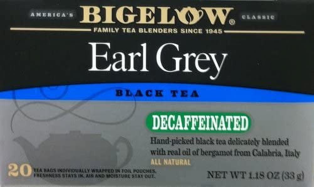 Bigelow Decaffeinated Earl Grey Tea, 20 Bags - Walmart.com