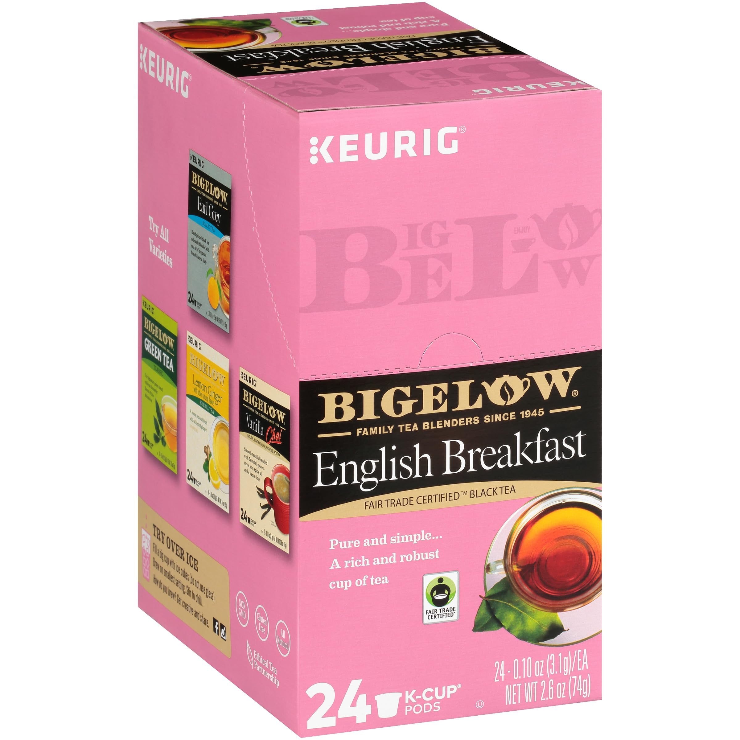 Bigelow Tea English Breakfast Black Tea Keurig K-Cup Pods, Caffeinated ...