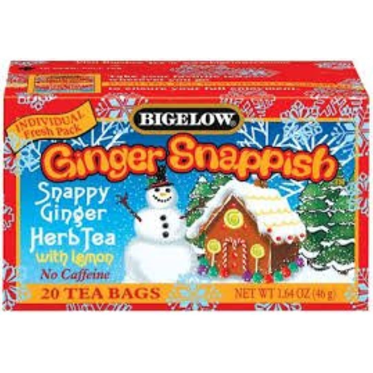 Bigelow Tea Ginger Snappish 20 Bags (Pack Of 3) - Walmart.com