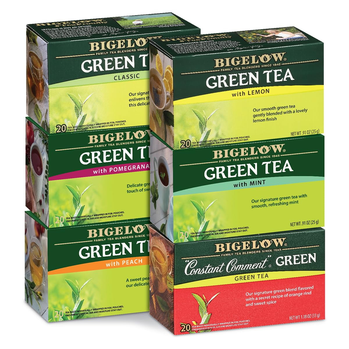 Bigelow Mixed Green Teas, 120 Count - Walmart.com
