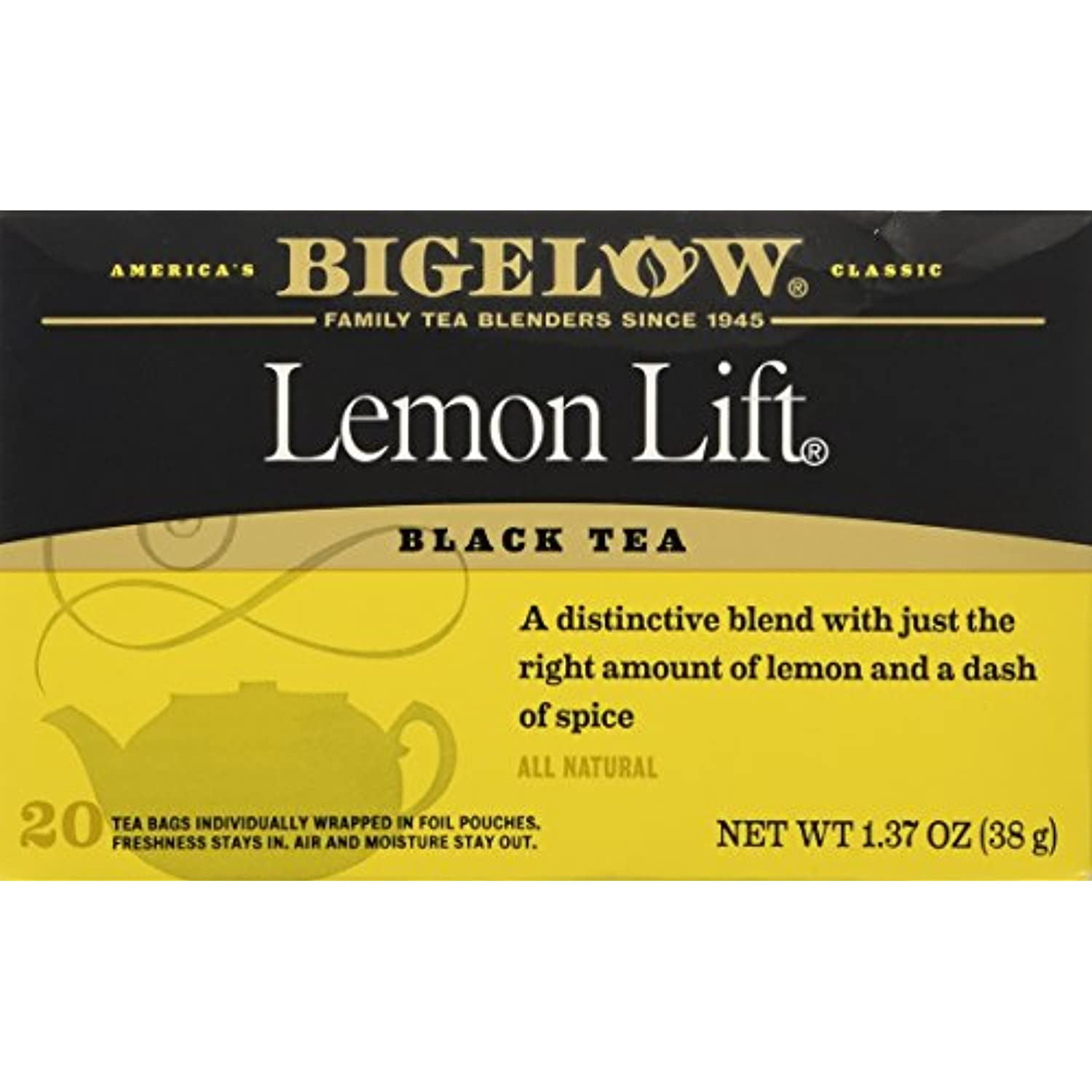 Bigelow Tea Lemon Lift 20 Count (Pack Of 4) - Walmart.com