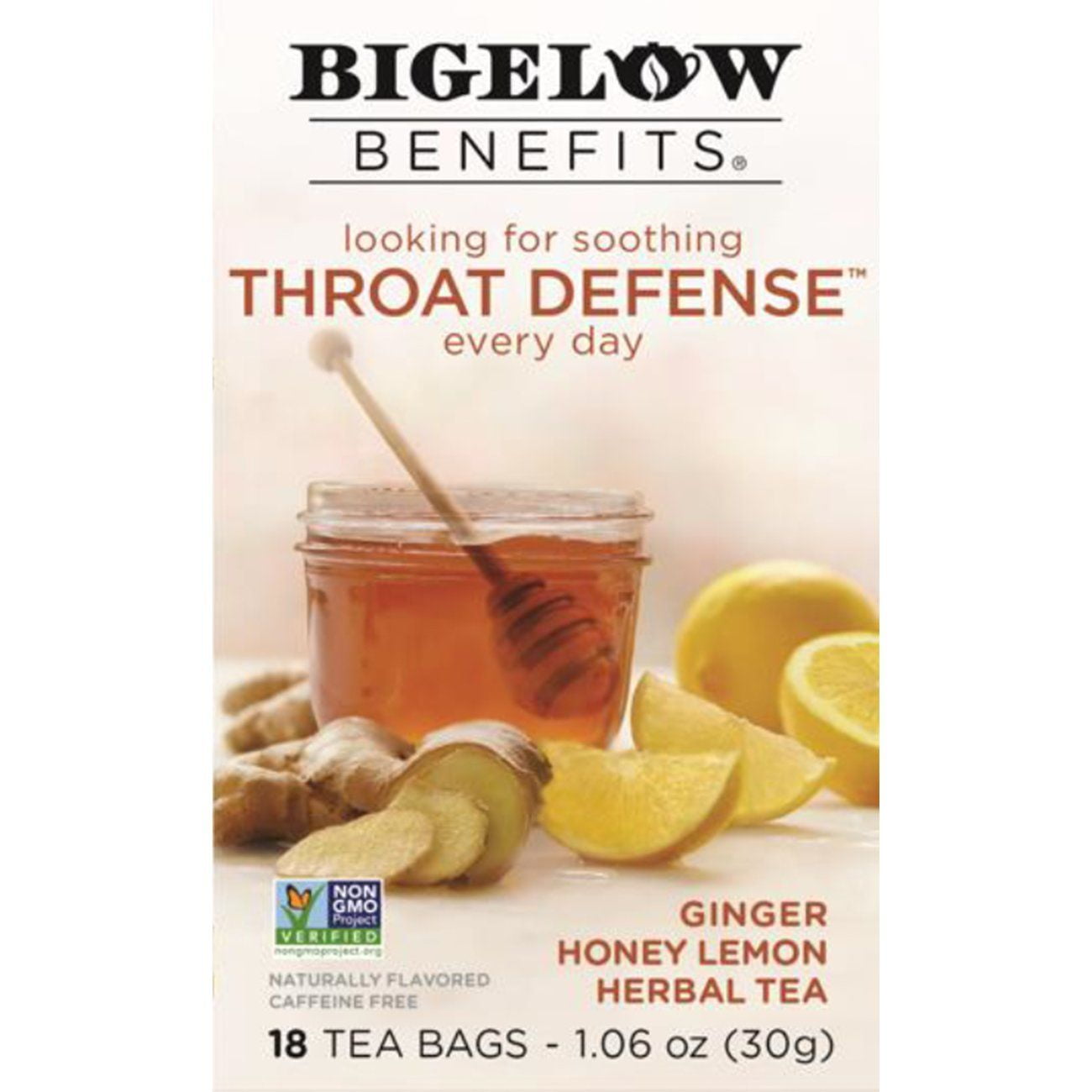 Bigelow Throat Defense Ginger Honey Lemon - 18 ct - Walmart.com