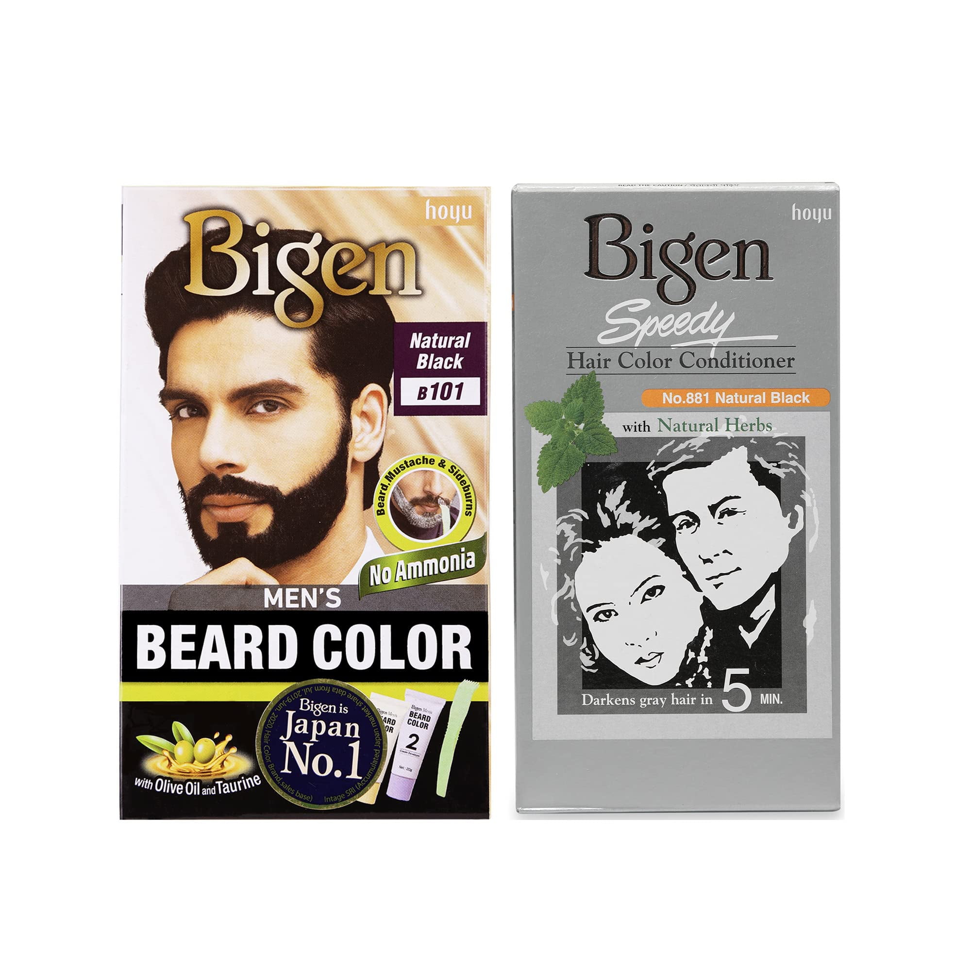 Bigen Beard Color 101 & Bigen Speedy Color 881 (Pack Of 2) - Walmart.com