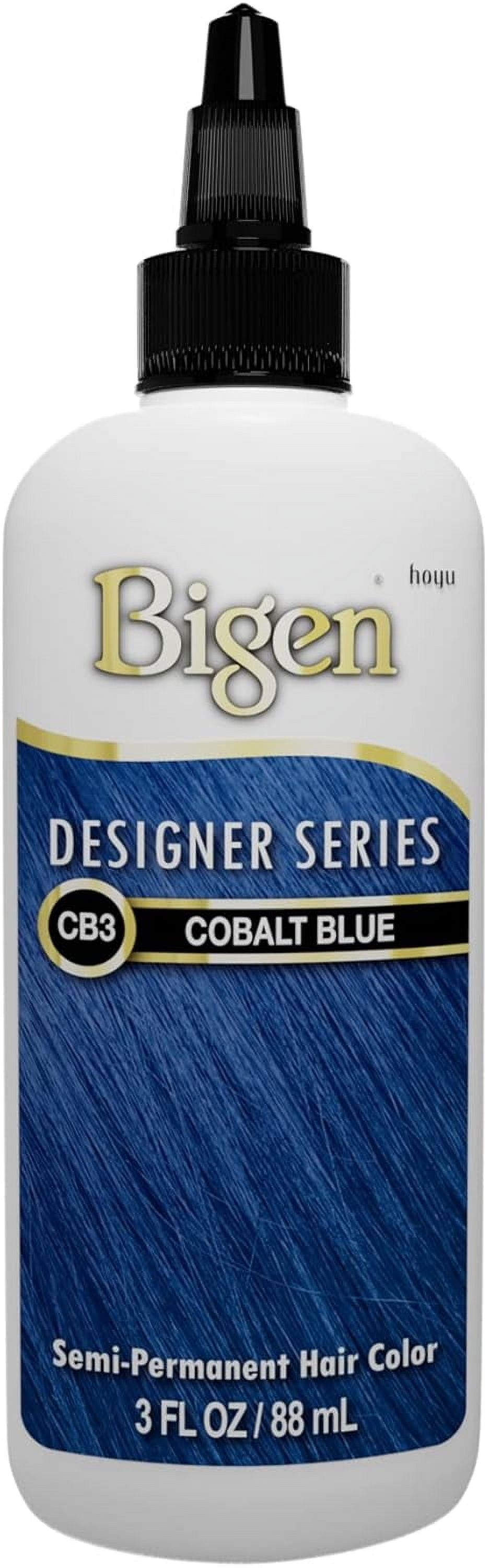 Bigen Designer Series Semi-Permanent Hair Color, CB3 Cobalt Blue, 3 oz ...