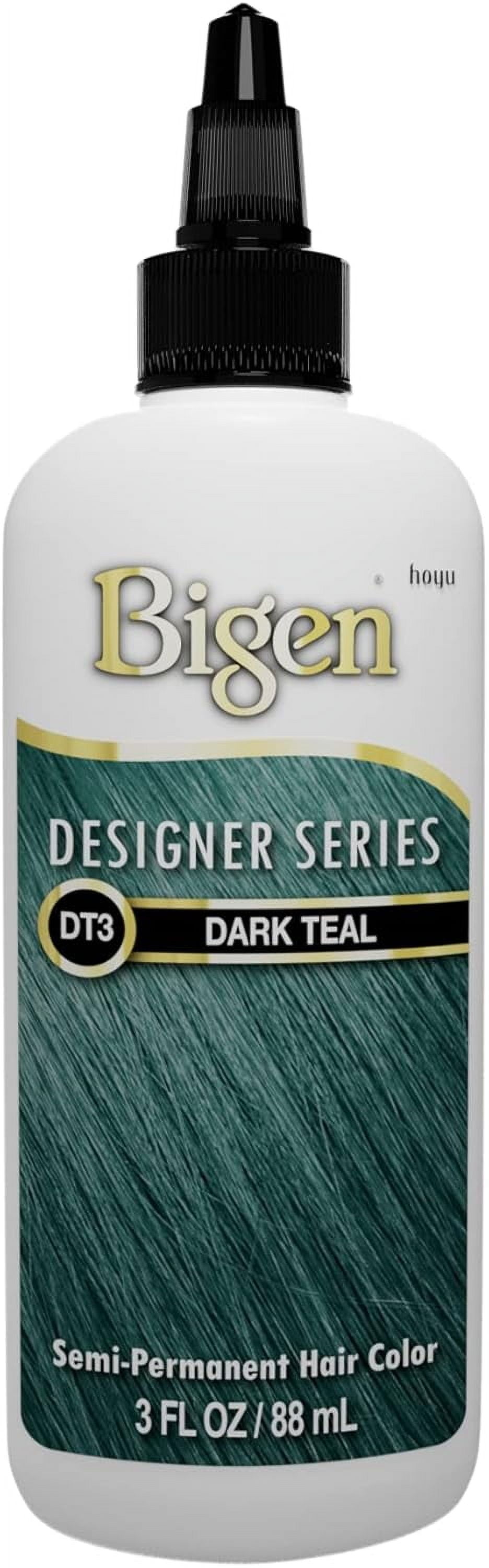Bigen Designer Series Semi-Permanent Hair Color, DT3 Dark Teal, 3 oz, 6 ...