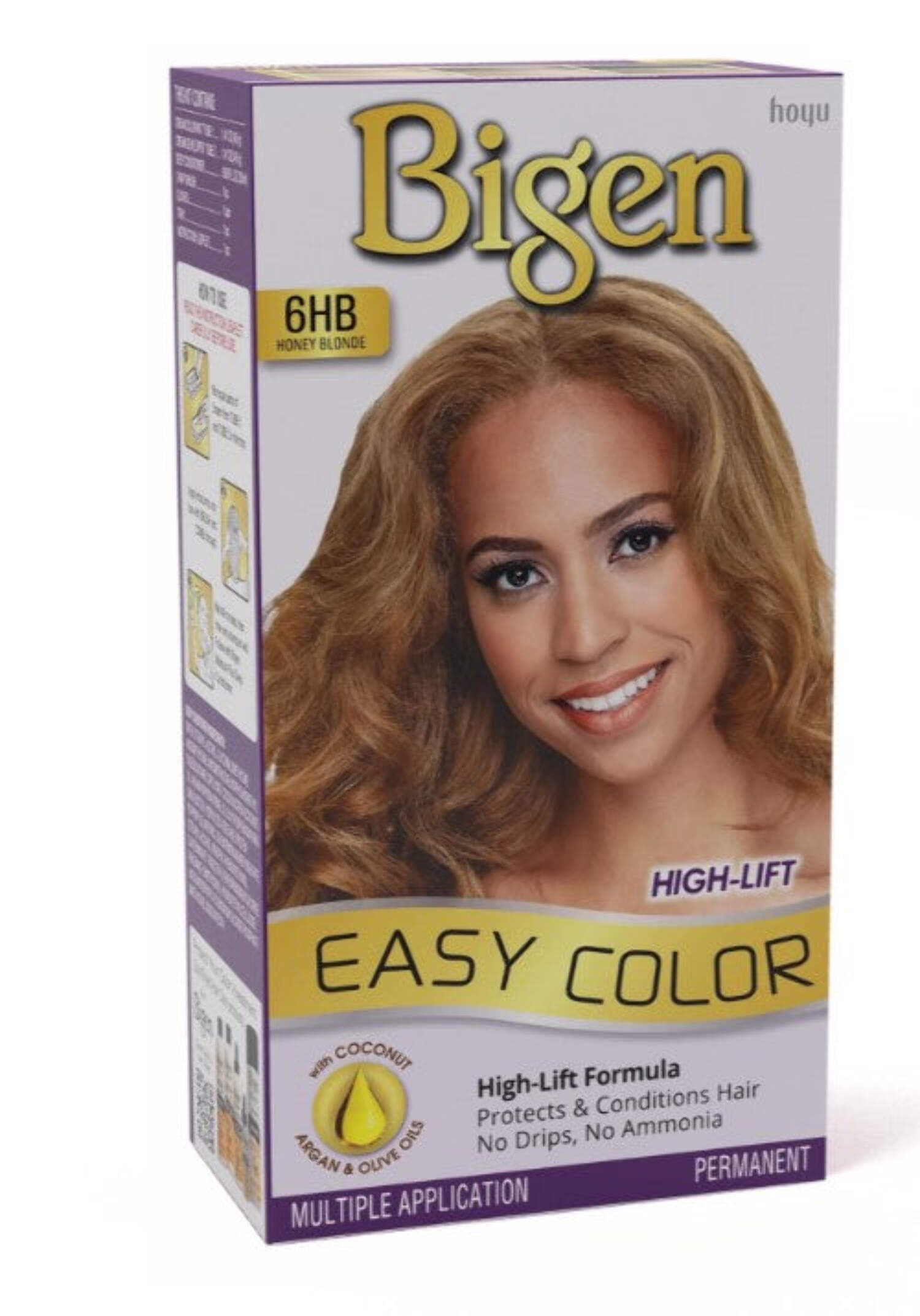 Bigen - Easy Color High-Lift Hair Color, 6HB Honey Blonde with Aloe ...