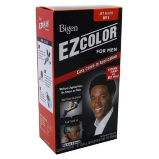 Bigen Ez Color For Men Jet Black Kit M1, 1 ea (Pack of 3) - Walmart.com