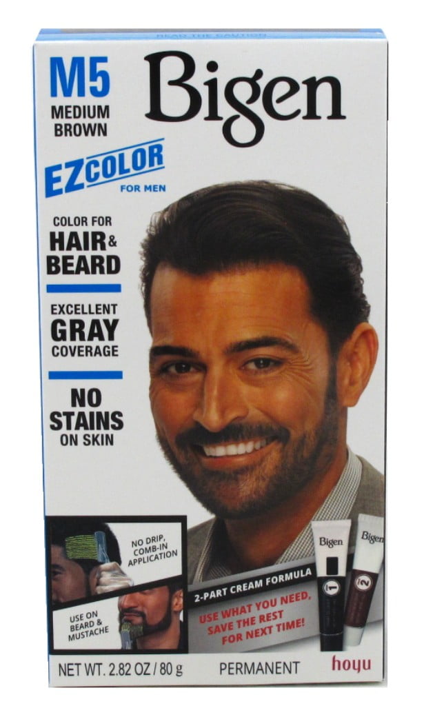 Bigen Ez Color For Men M5 Medium Brown Kit (Pack of 3) - Walmart.com