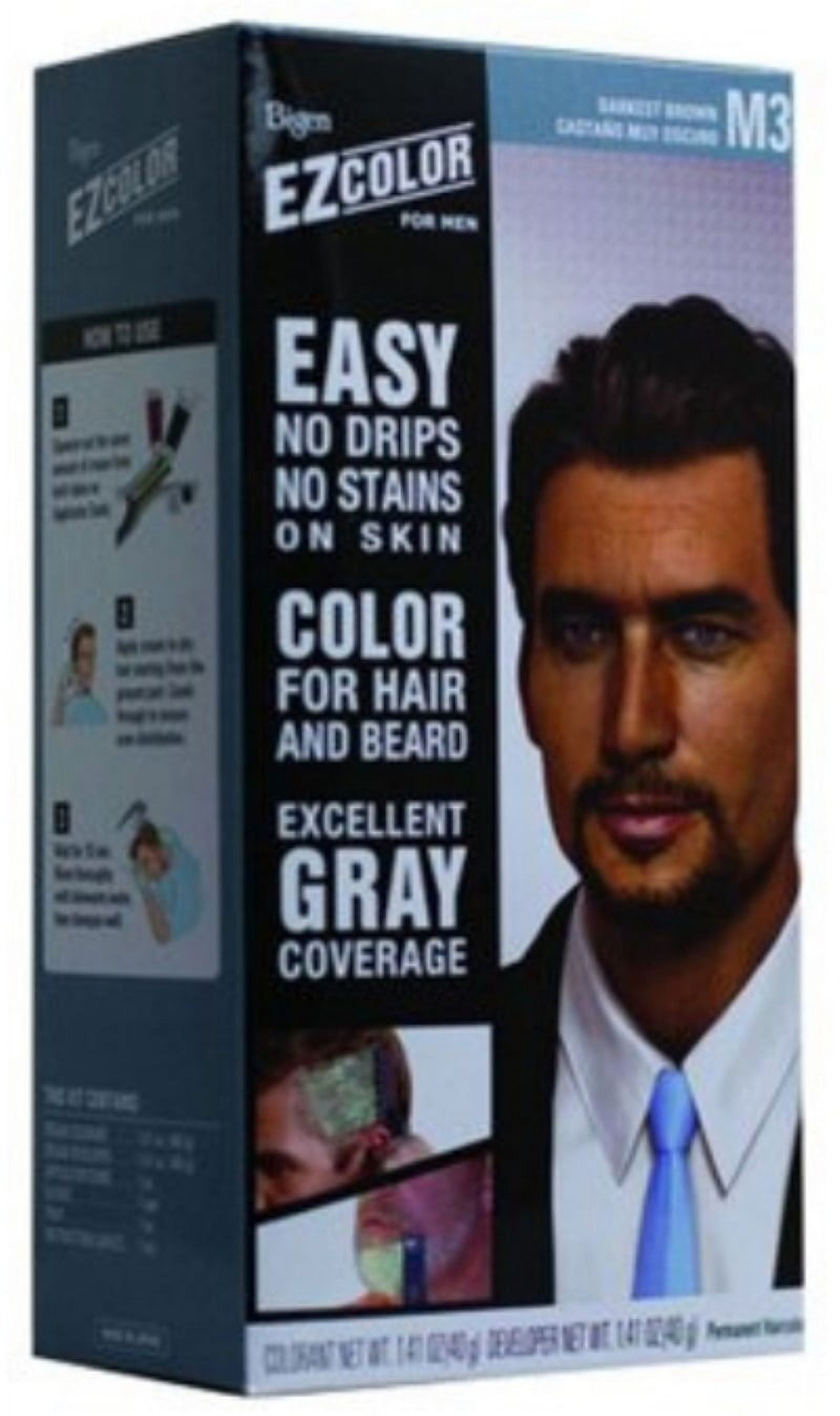 Bigen Ez Color For Men, Real Darkest Brown 1 ea (Pack of 4) - Walmart.com