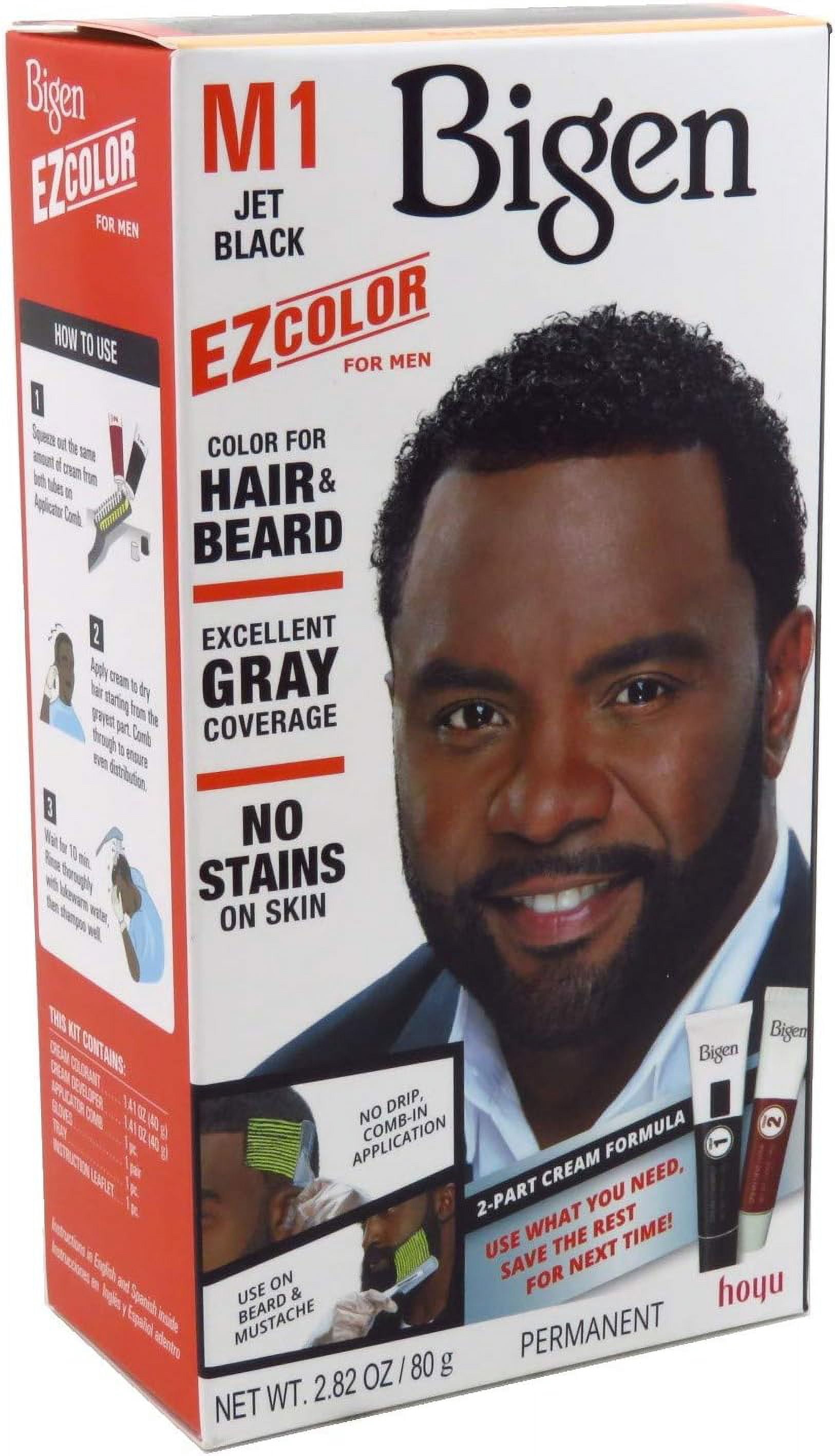 Bigen Ez Color for Men Jet Black Kit (6 Pack) - Walmart.com
