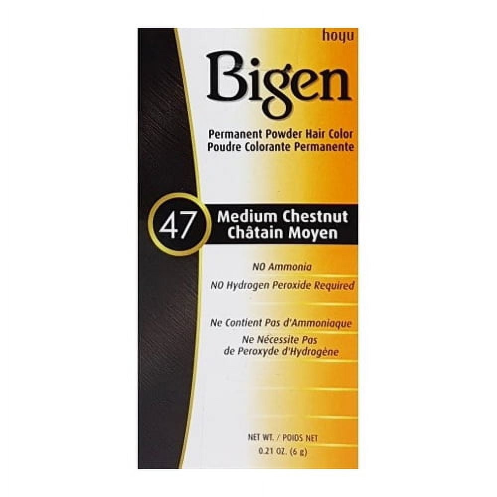 Bigen Medium Chestnut 47 Permanent Powder Hair Color, 0.21 Oz, 2 Pack ...