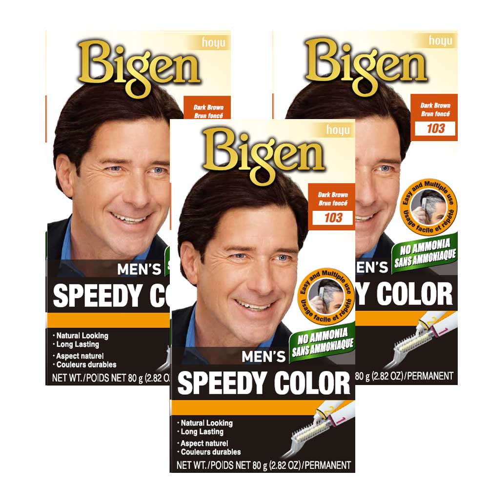 Bigen Men’s Speedy Color 103 Dark Brown - 3 Pack - Walmart.com