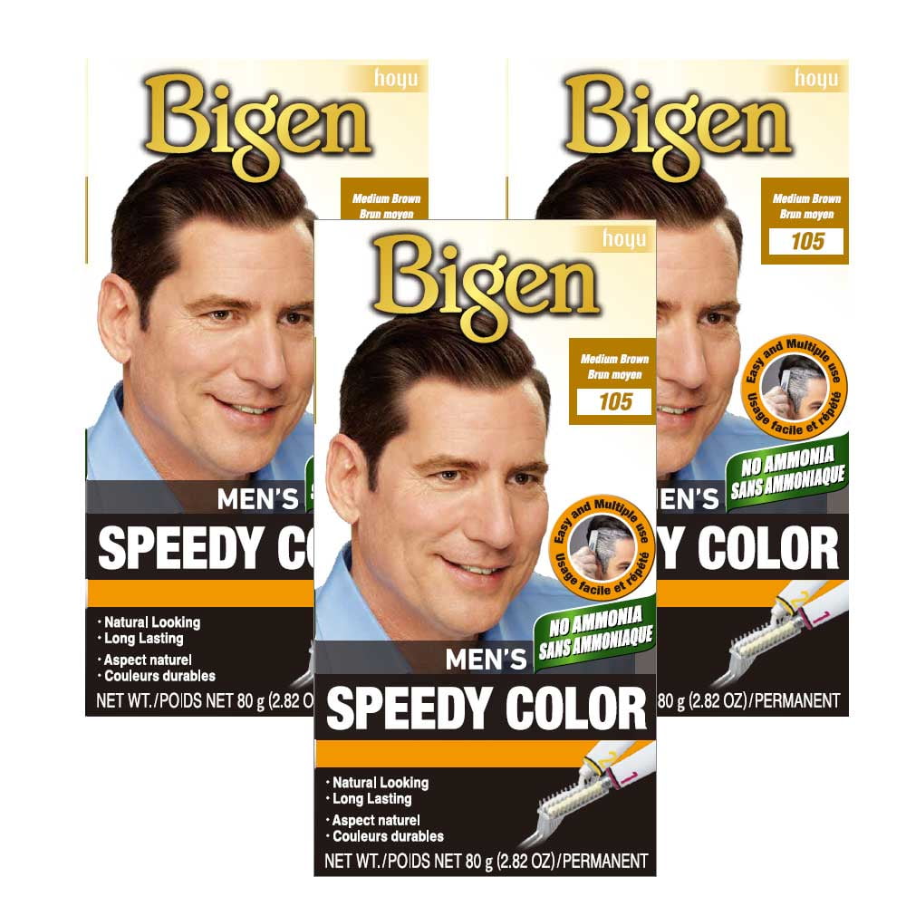 Bigen Men’s Speedy Color 105 Medium Brown - 3 Pack - Walmart.com