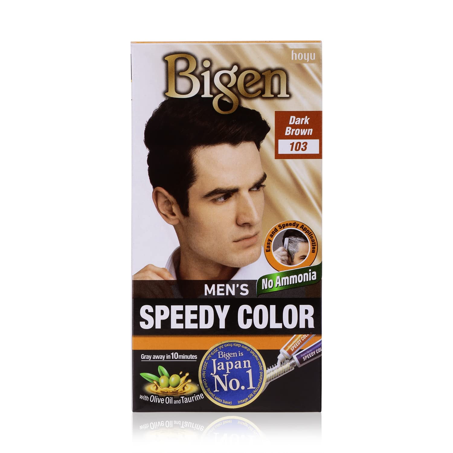 Bigen Men's Speedy Color, Hair Color, 80g - Dark Brown 103 (Pack of 1 ...