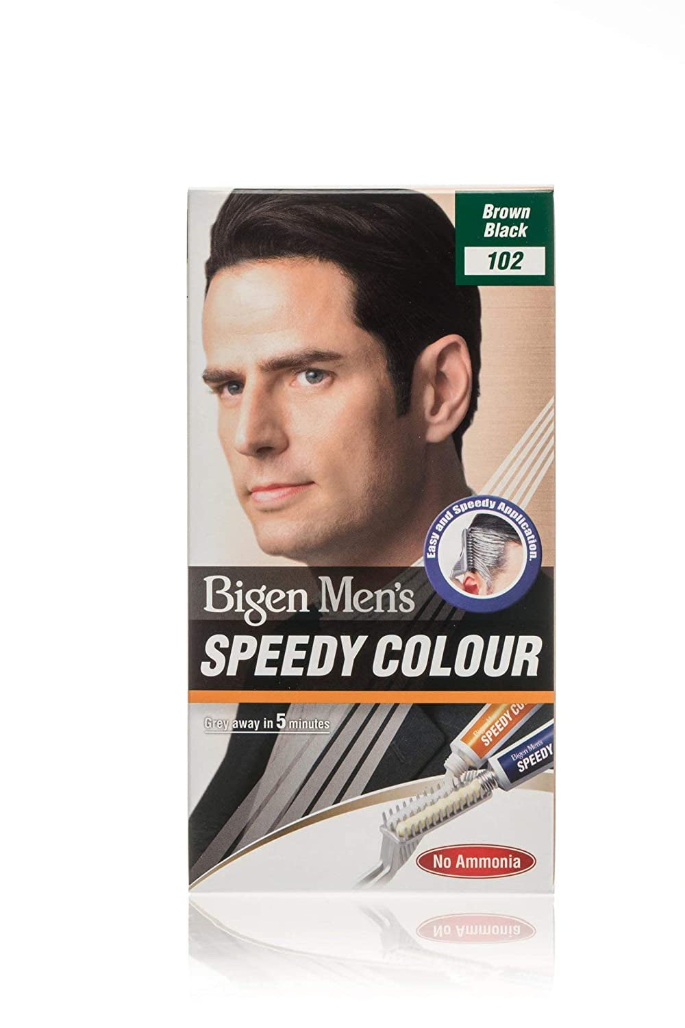 Bigen Mens Permanent Hair Colour Brown Black 102 Pack of 10 - Walmart.com