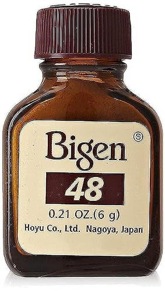 Bigen Permanent Powder Hair Color 48 Dark Chestnut, 0.21 Ounce ...