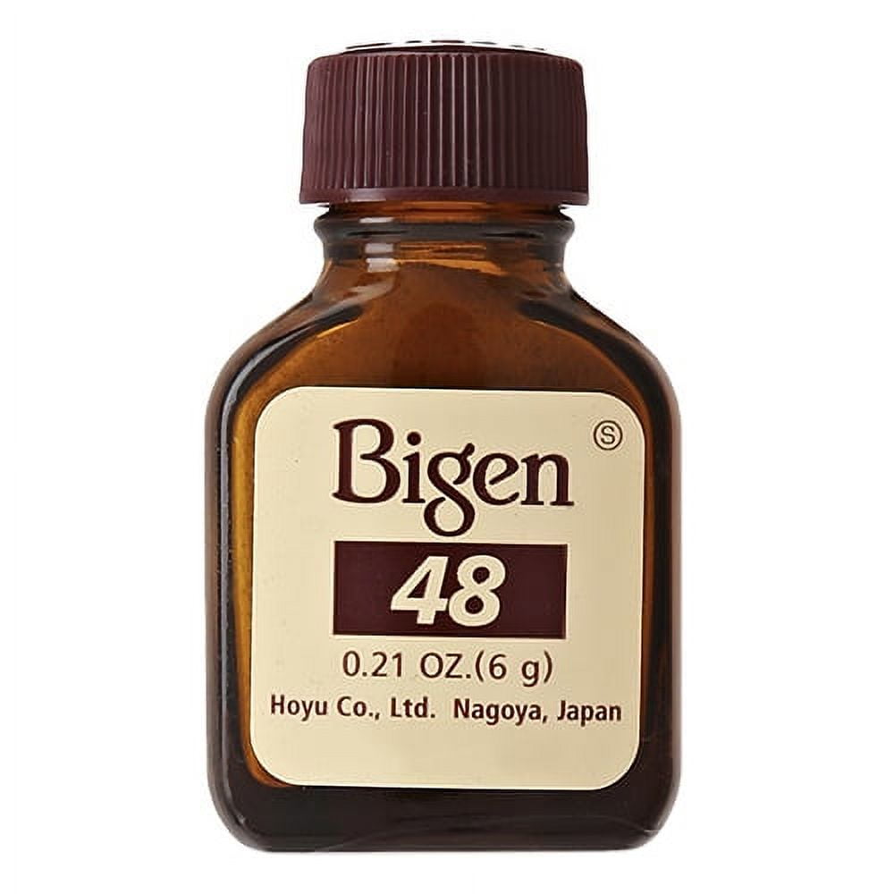 Bigen Permanent Powder Hair Color 48 Dark Chestnut, 1 Ea - Walmart.com