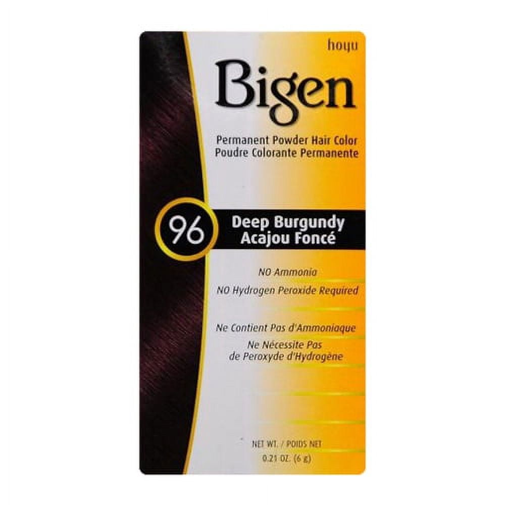 Bigen Permanent Powder Hair Color, Deep Burgundy, 0.21 oz, 3 Pack ...