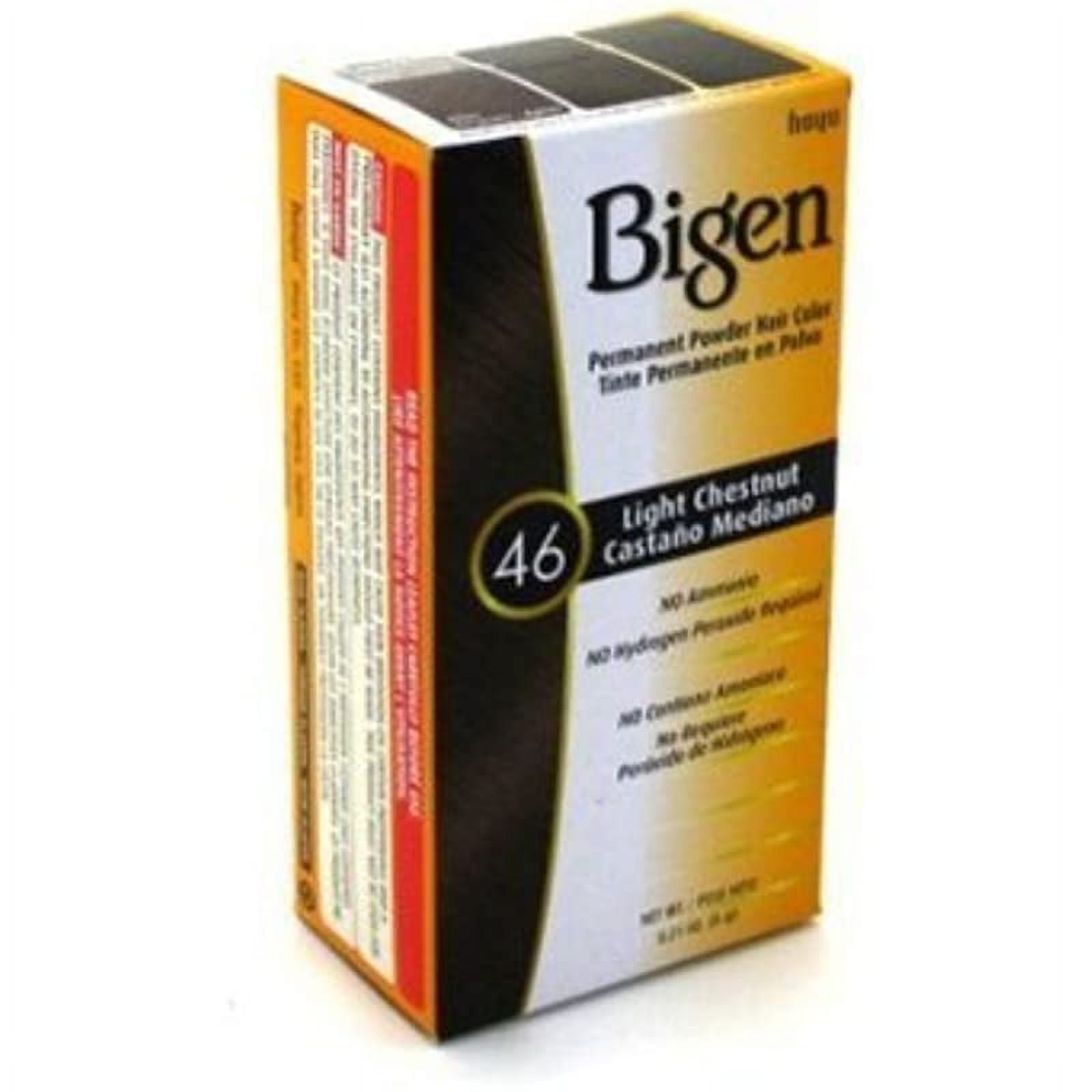 Bigen Powder Hair Color #46 Light Chestnut 0.21oz (3 Pack) - Walmart.com