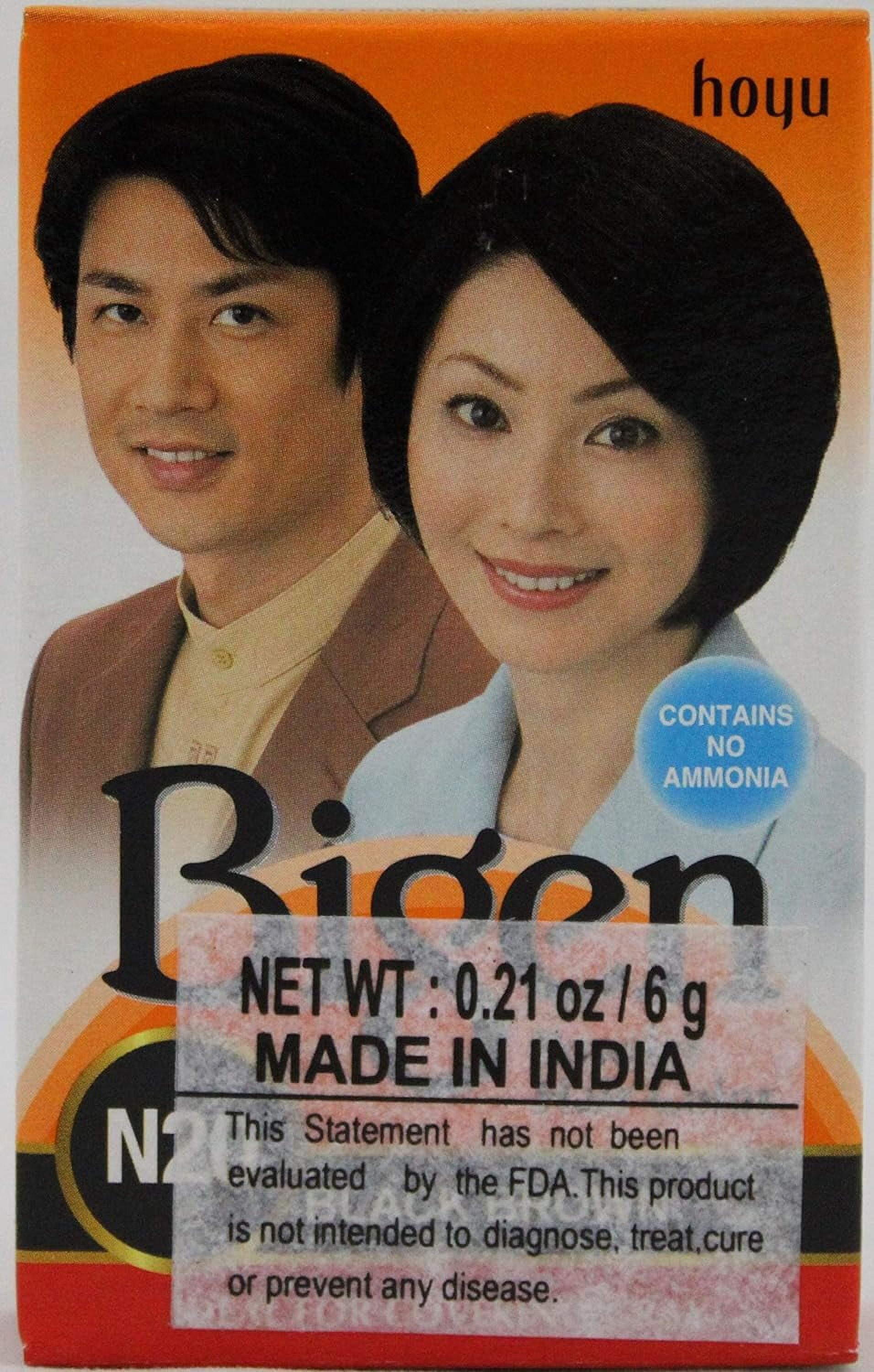 Bigen Powder Hair Color, Black Brown N20 (6g) - Walmart.com