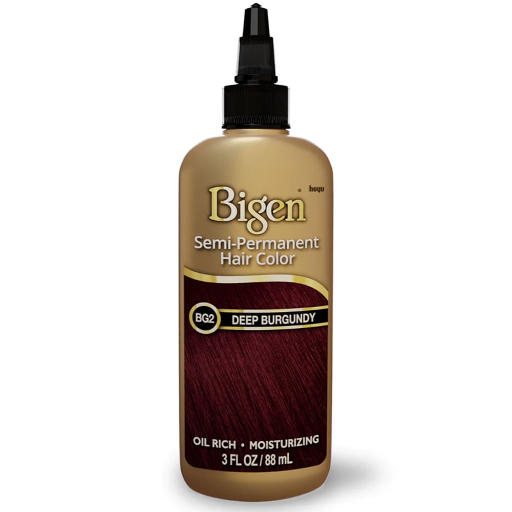 Bigen Semi-Permanent Hair Color, BG2 Deep Burgundy, 3 Oz, Pack of 6 ...