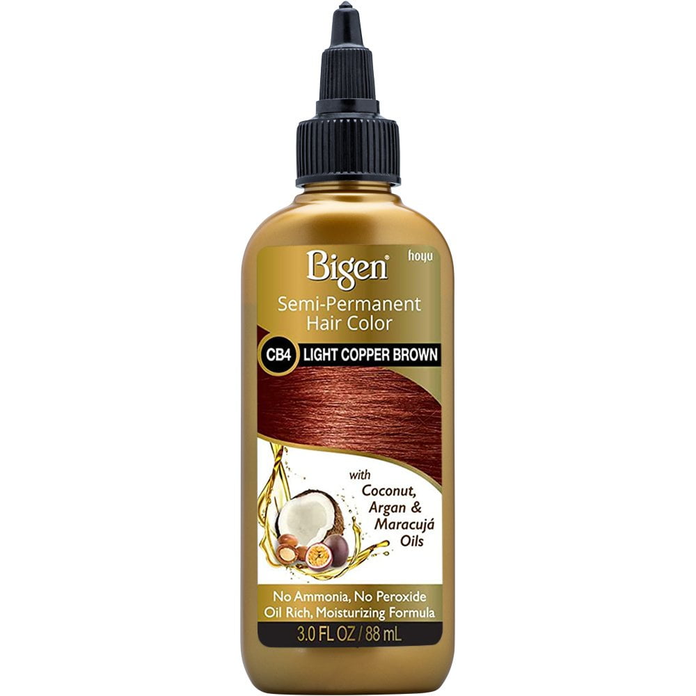 Bigen Semi Permanent Hair Color #CB4 Light Copper Brown 3 oz - Walmart.com