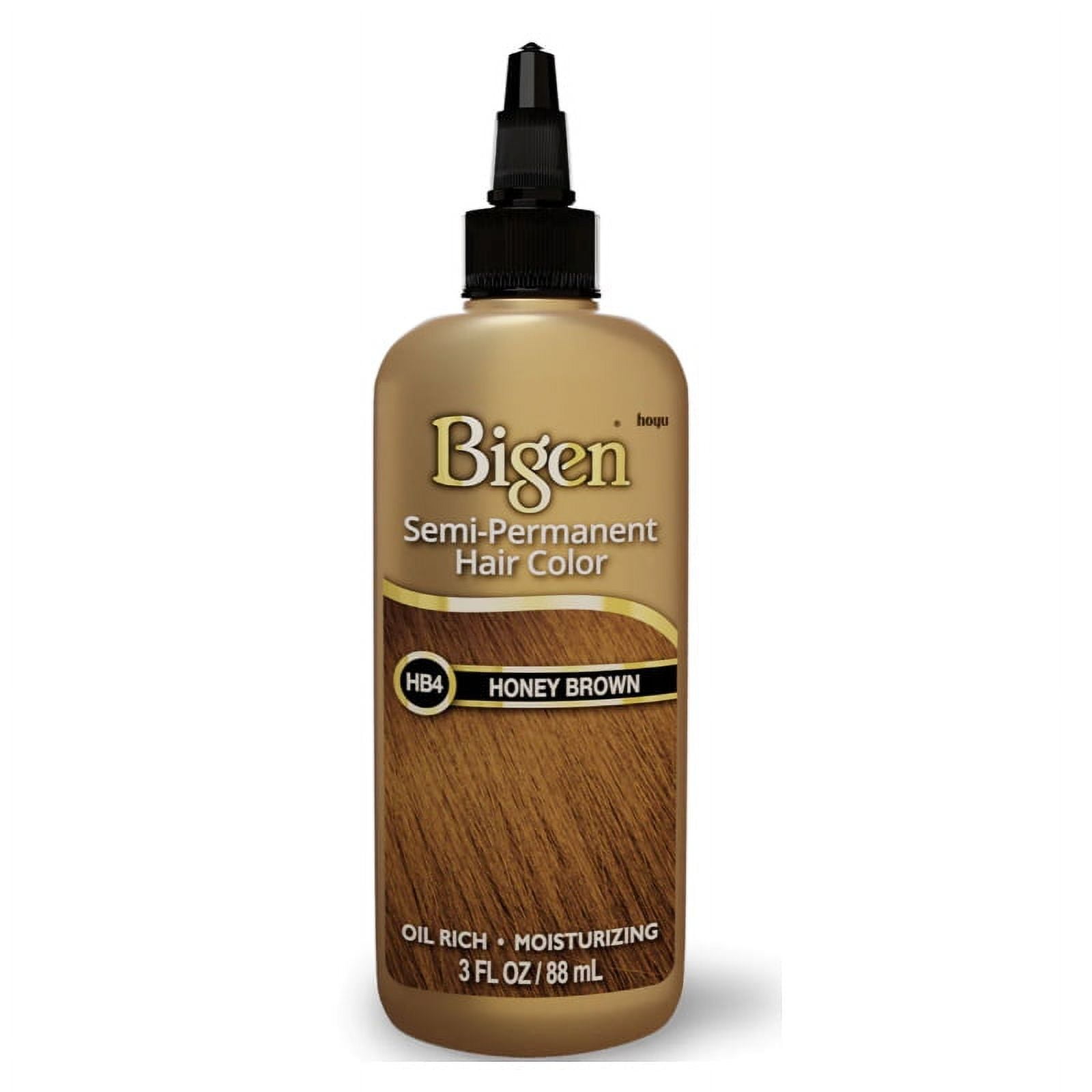 Bigen Semi Permanent Hair Color HB4, Honey Brown, Pack of 12 - Walmart.com