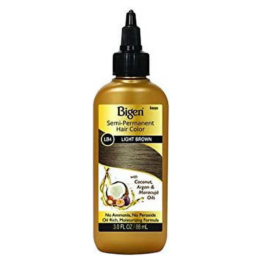 Bigen Semi Permanent Hair Color LB4 Light Brown 3 Oz. - Walmart.com
