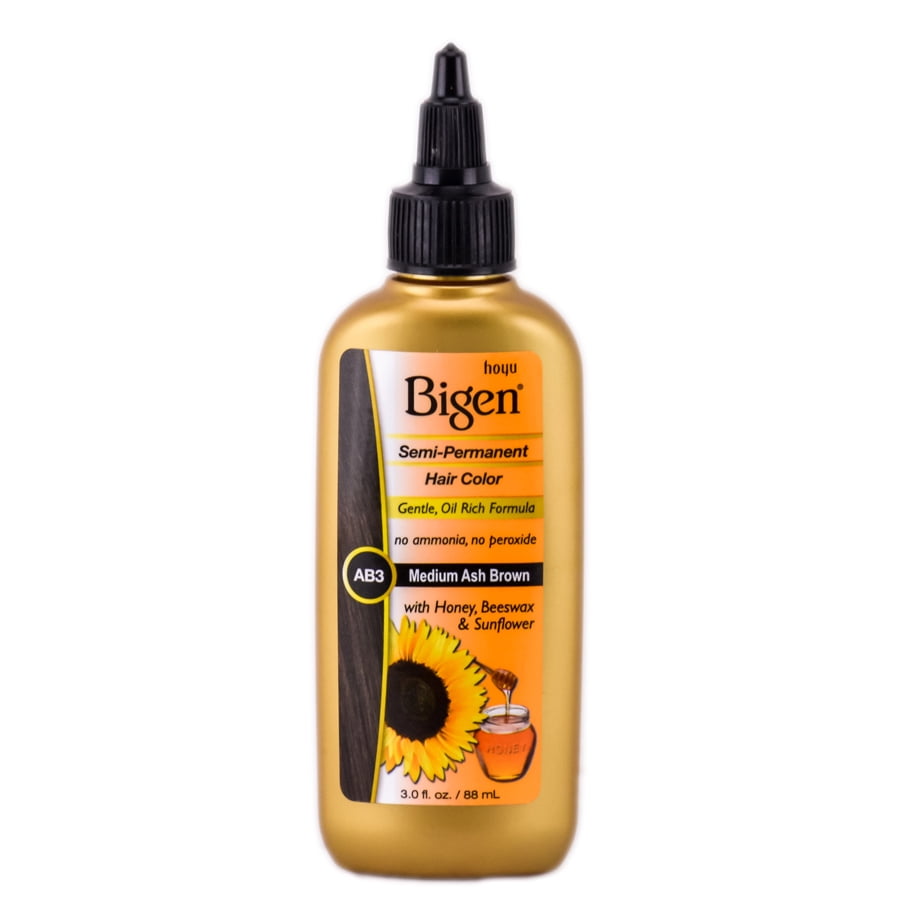 Bigen Semi Permanent Hair Color, #MB3 Medium Brown, 3 oz - Walmart.com