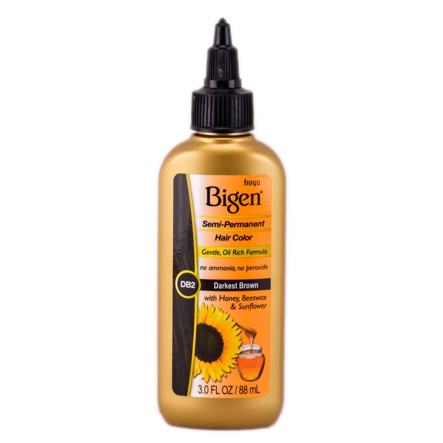 Bigen Semi-Permanent Hair Color Darkest Brown DB2 for All Hair Types ...