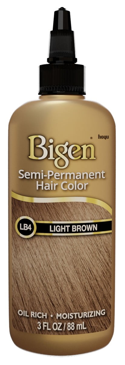 Bigen Semi-Permanent Haircolor #LB4 Light Brown 3oz (Pack of 2 ...