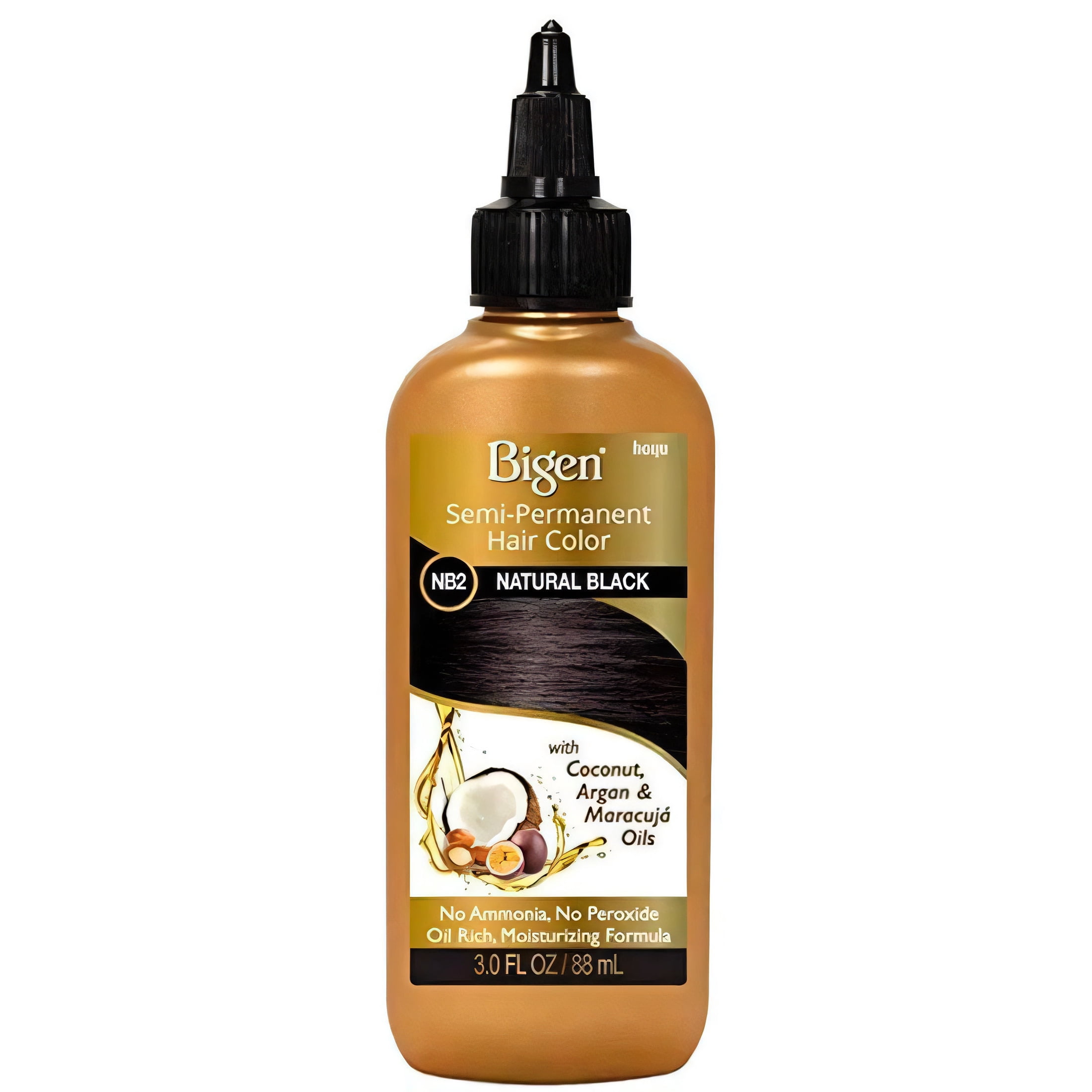 Bigen Semi-permanent Hair Color - Natural Black - 3 Oz - Walmart.com