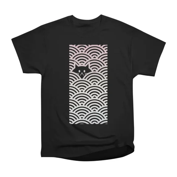 Bigender Pride Cat Waves T-Shirt Tee Gift For Him Merch For Her Apparel ...