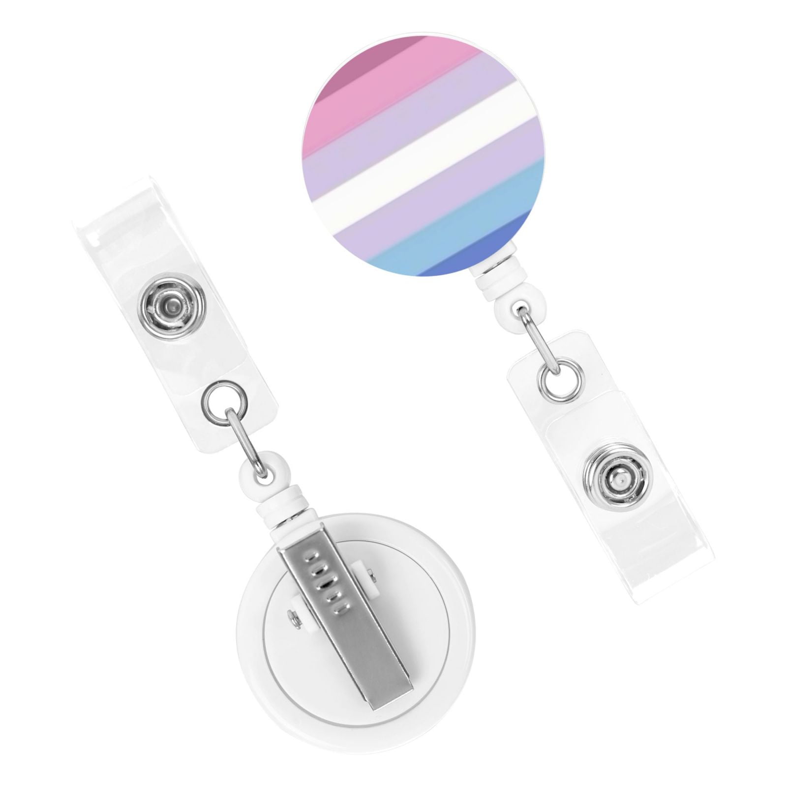 Bigender Pride Flag Lgbtq Badge Reel Retractable Badge Clip Id Card ...