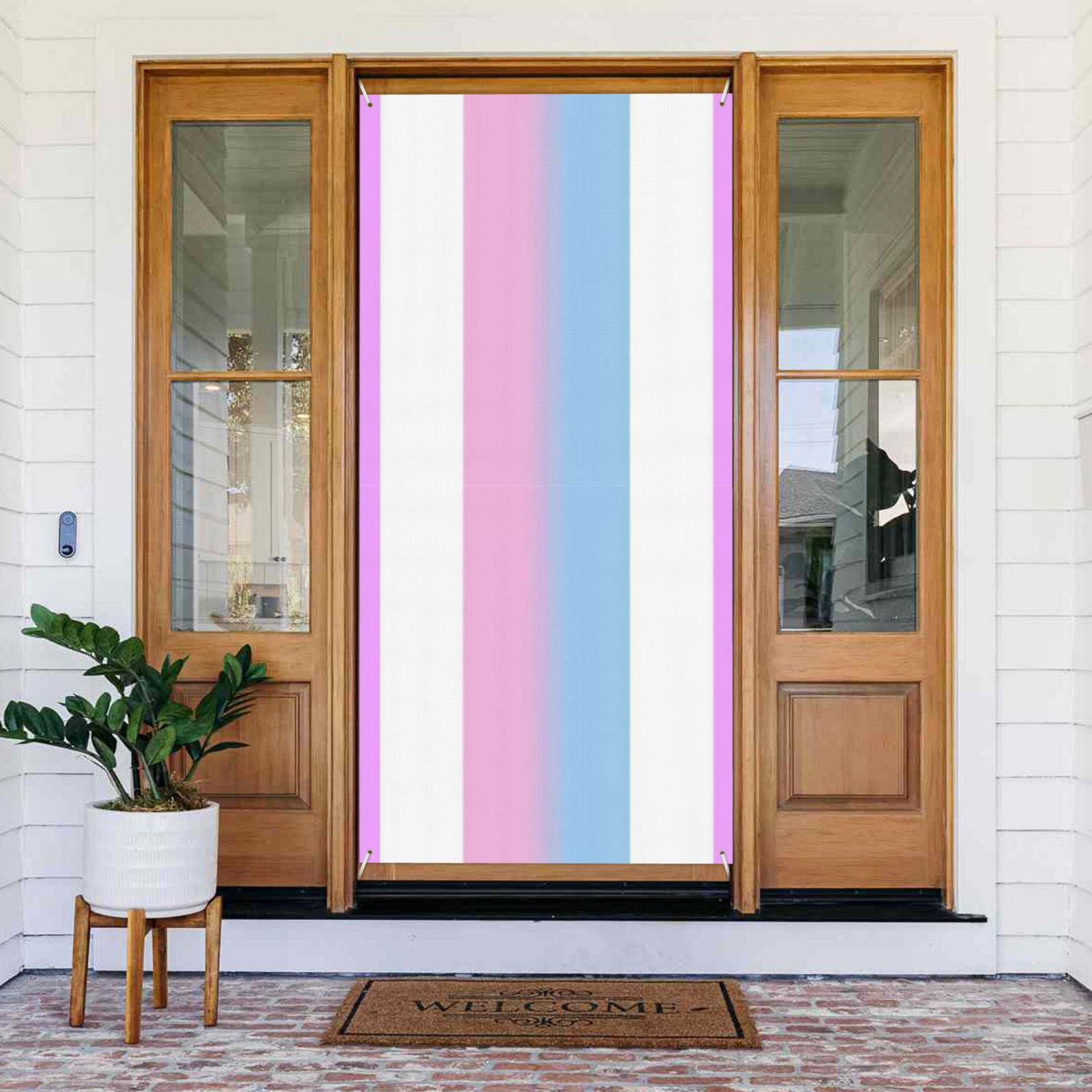 Bigender Pride Flag Lgbtq Door Cover Decoration Backdrop Banner Porch ...