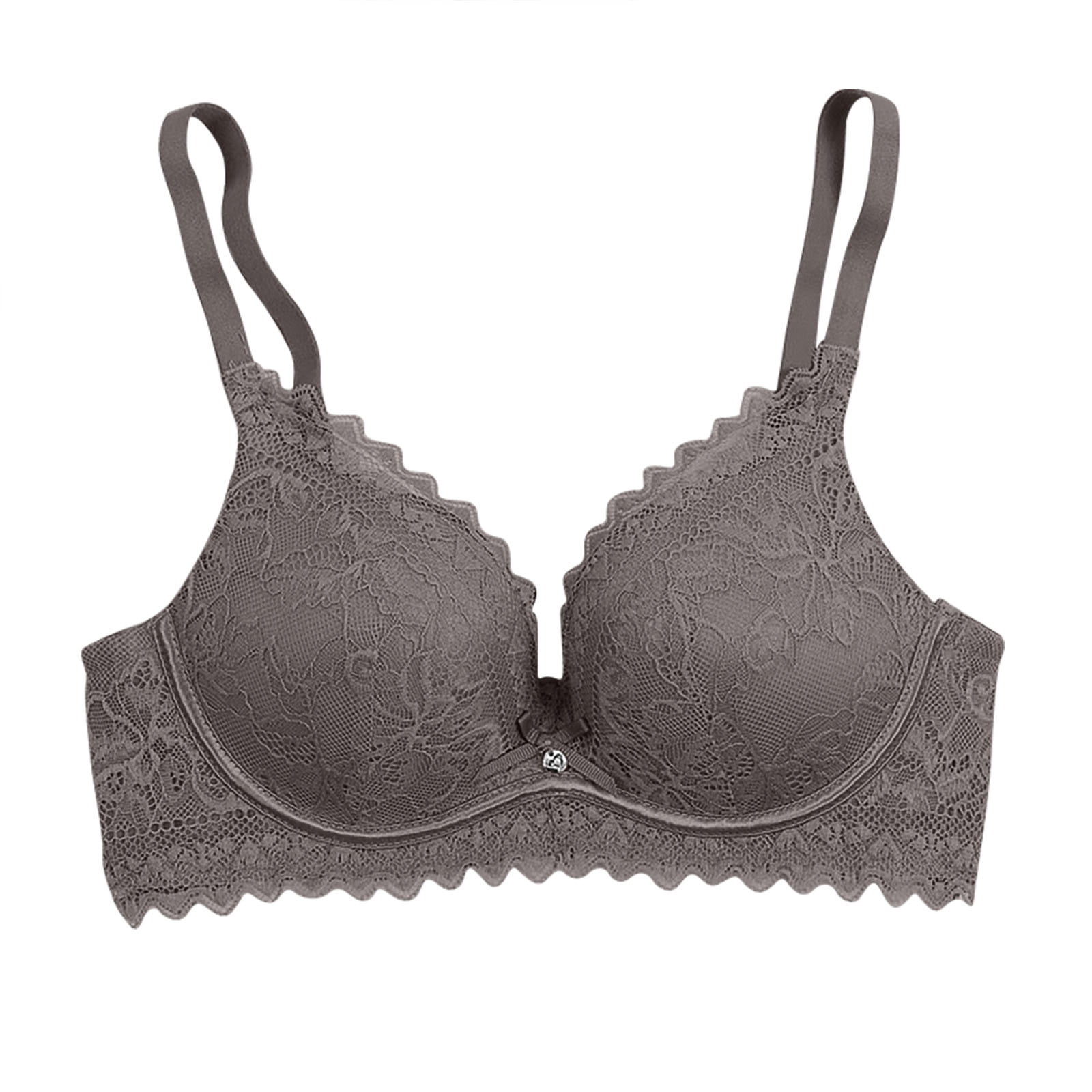 Bigersell Backless Bra Trendy Women's Lace Patchwork Bra with ...